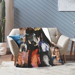 Drew Starkey Collage Ultra-Soft Micro Fleece Throw Blanket Warm Comfortable Versatile Blanket for Sofa and Travel