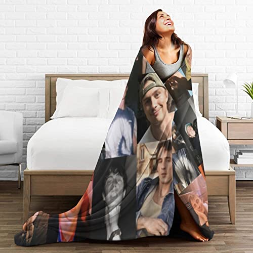 Drew Starkey Collage Ultra-Soft Micro Fleece Throw Blanket Warm Comfortable Versatile Blanket for Sofa and Travel