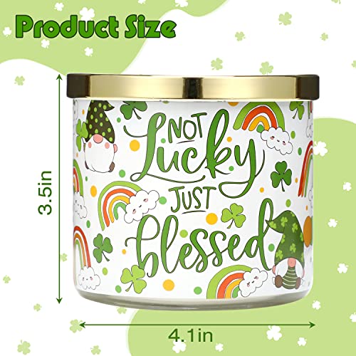 St. Patrick’s Day Eucalyptus Mint Scented Candle 3 Wicks Large Jar, 14 oz