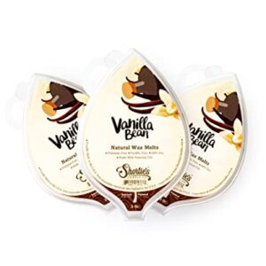 Shortie's Candle Company Vanilla Bean Natural Soy Wax Melts 3 Pack - 3 Highly Scented 3 Oz. Bars - Made with 100% Soy and Essential Fragrance Oils - Phthalate & Paraffin Free, Vegan, Non-Toxic