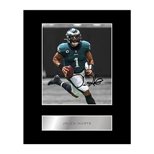 Jalen Hurts Pre Printed Signature Signed Mounted Photo Display #11 Printed Autograph Picture