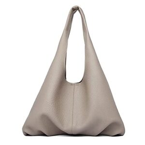 ediwer soft leather shoulder bag for girls large capacity satchel designer hobo bag handbag casual top handle bag for work