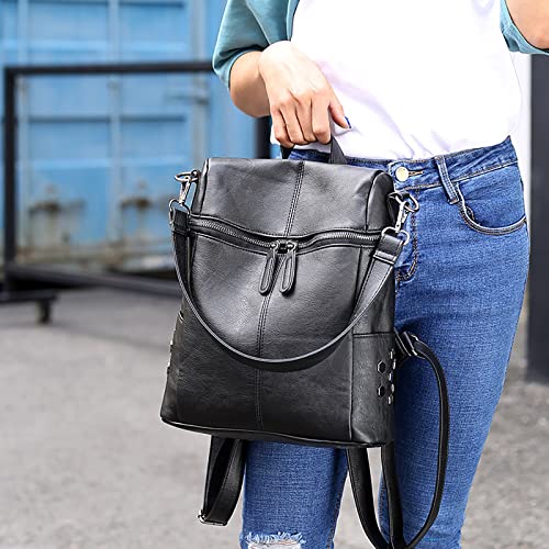 2023 Backpack Purse for Women,New Travel Backpack Retro Leisure Single Shoulder Backpack for School Black Backpack