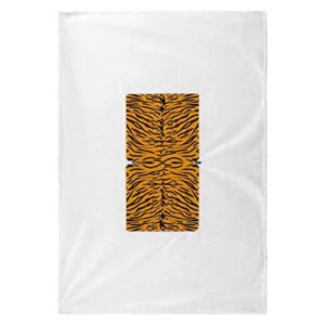 Tiger Skin Pattern Fleece Blanket Throw Cushion Travel Packable Plush Blankets for Office Bed Sofa Couch Camping 60x70 Inches