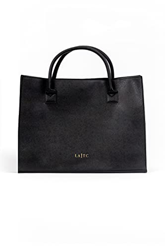 MODERN VEGAN TOTE - Fluent French (Black)