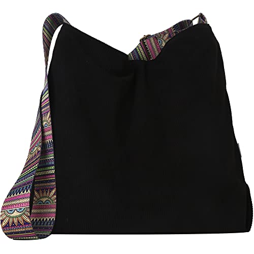 Tote Bag Women Large Crossbody Bag Stylish Handbag for Women Corduroy Hobo Bag Fashion shoulder Bag Purse (Black)