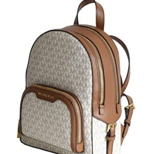 Michael Kors Abbey Jaycee Medium Backpack Vanilla Multi MK Signature