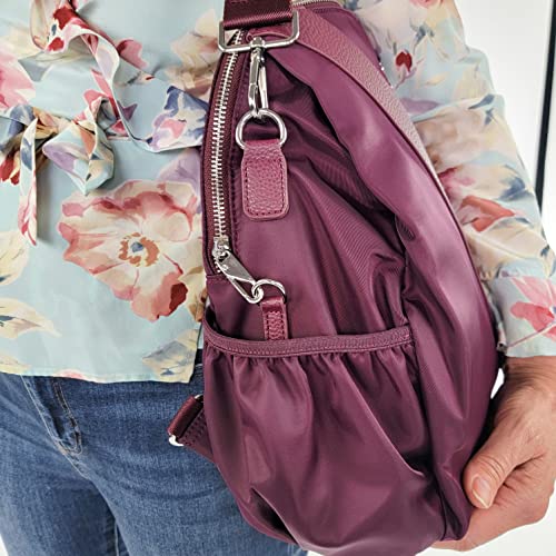 V-Style Convertible Backpack Purse (Purple Haze) (Purple)