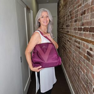 V-Style Convertible Backpack Purse (Purple Haze) (Purple)