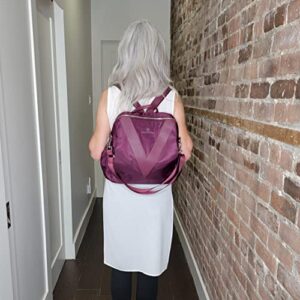 V-Style Convertible Backpack Purse (Purple Haze) (Purple)