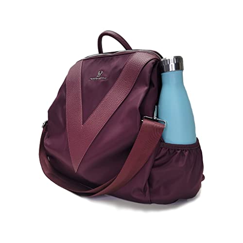 V-Style Convertible Backpack Purse (Purple Haze) (Purple)