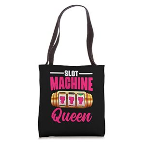 slot machine queen gambling casino poker player tote bag