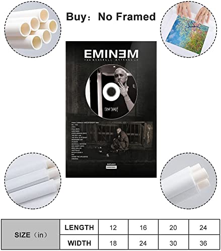 Eminem Poster The Marshall Mathers LP Album Cover Rap Music Poster 16x24inch Crliexen