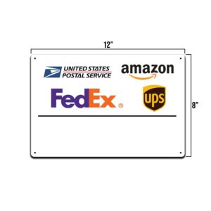 Customized Sign Personalized Signs for Business, Home Décor, or Delivery 12-Inch by 8-Inch (Delivery Sign)