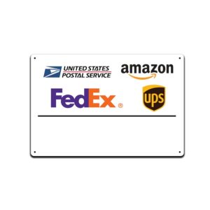 Customized Sign Personalized Signs for Business, Home Décor, or Delivery 12-Inch by 8-Inch (Delivery Sign)