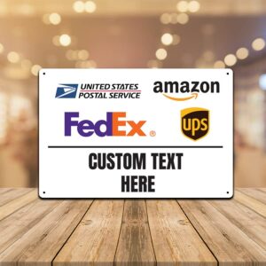 Customized Sign Personalized Signs for Business, Home Décor, or Delivery 12-Inch by 8-Inch (Delivery Sign)