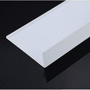 AVEEWA White Floating Bathroom Wall Shelf Storage Shelf (Rectangle), Aluminum, for Kitchen, Living Room, Hallway-60cm