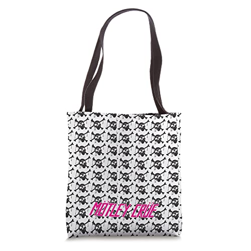 Mötley Crüe – Pink Logo Skulls Tote Bag