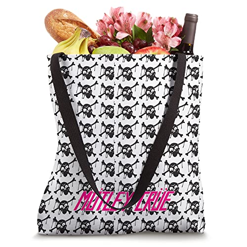 Mötley Crüe – Pink Logo Skulls Tote Bag