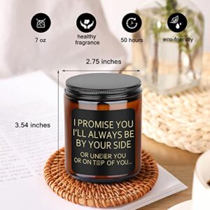 Funny Romantic Gifts for Her Him - Anniversary Birthday Valentine's Day Gifts for Girlfriend Boyfriend Wife Husband - Stocking Stuffers Christmas Gifts for Women Men - Scented Candle Soy Wax Lavender