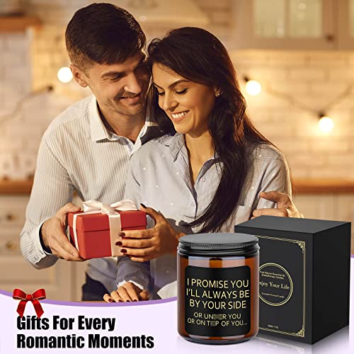 Funny Romantic Gifts for Her Him - Anniversary Birthday Valentine's Day Gifts for Girlfriend Boyfriend Wife Husband - Stocking Stuffers Christmas Gifts for Women Men - Scented Candle Soy Wax Lavender