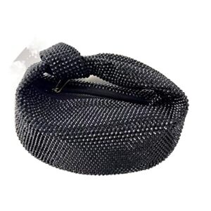 mmkjhnbhq women’s rhinestone knotted clutch shiny dinner party dumpling bag, suitable for party club wedding