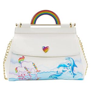 loungefly women’s lisa frank markie reflection crossbody