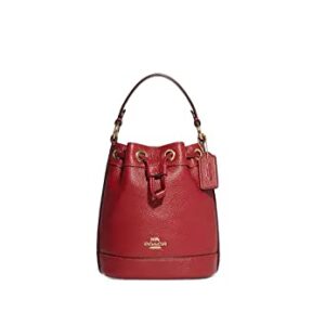 COACH Dempsey Drawstring Bucket Bag 15 (IM/1941 Red)