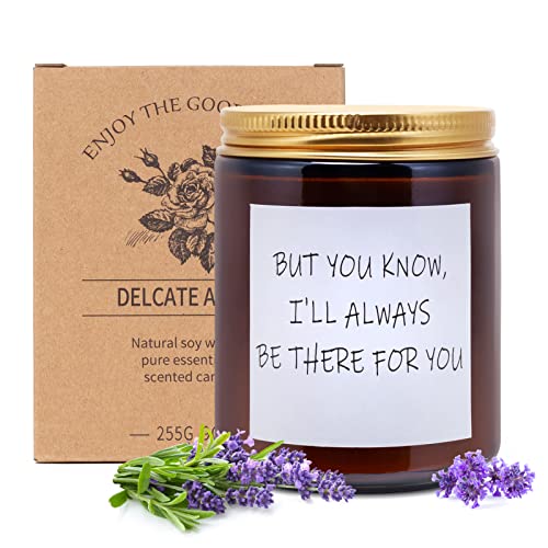 AGOL Lavender Candles Gifts for Women, 9 oz Aromatherapy Candles for Home Scented (Over 50 Hours of Burn Time), Natural Soy Candles for for Travel, Spa, Bath, Just Because Gifts for Her, Mom, Friend