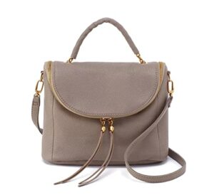 hobo hobo fern satchel velvet pebbled leather graphite