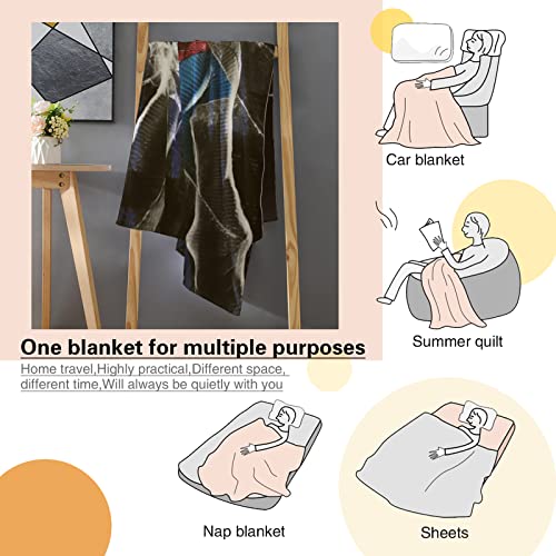 Cartoon Super Soft Plush Blankets Couch Sofa Fuzzy Warm Cozy Flannel Lightweight Throw Blanket for Adults Man Woman （Multi-Size Thickening）