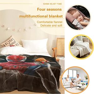 Cartoon Super Soft Plush Blankets Couch Sofa Fuzzy Warm Cozy Flannel Lightweight Throw Blanket for Adults Man Woman （Multi-Size Thickening）