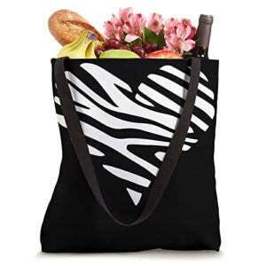 Zebra Heart T-Shirt - Rare Disease Day 2023 Tote Bag