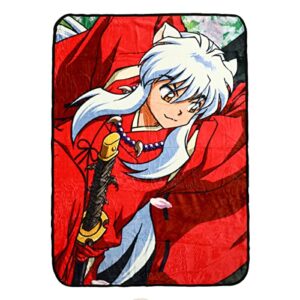 bioworld inuyasha digital print throw blanket