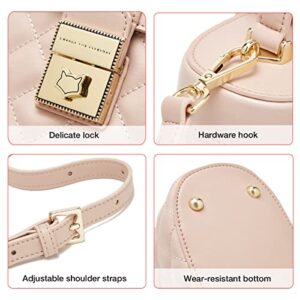 FOXLOVER Designer Hangbags for Women Small Crossbody Bag Clutch Purse Casual Fashion Shoulder Bag (Pink A)