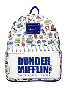 loungefly the office television show dunder mifflin womens double strap shoulder bag purse