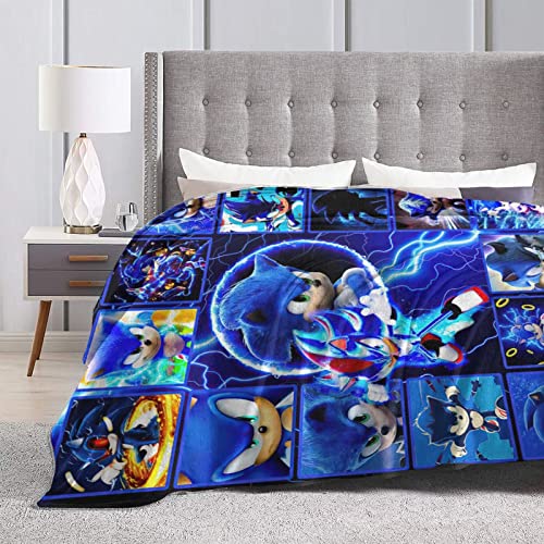 PAPFESPY Blanket for Aldult Animes Funny Blanket Throw Blankets, Flannel Fleece Blankets and Throws for Better Relaxing, Comfy air Condition Blanket 50"x40"