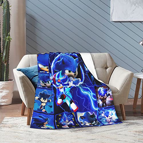 PAPFESPY Blanket for Aldult Animes Funny Blanket Throw Blankets, Flannel Fleece Blankets and Throws for Better Relaxing, Comfy air Condition Blanket 50"x40"