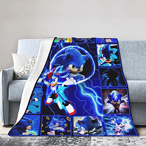 PAPFESPY Blanket for Aldult Animes Funny Blanket Throw Blankets, Flannel Fleece Blankets and Throws for Better Relaxing, Comfy air Condition Blanket 50"x40"