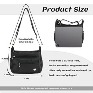 SUKUTU Women Multiple Pockets Tote Bag Large Capacity Fashion Top Handle Satchel Shoulder Handbag