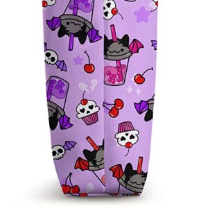 Emo Bat Boba Scene Kid Pastel Goth Alt Aesthetic Halloween Tote Bag