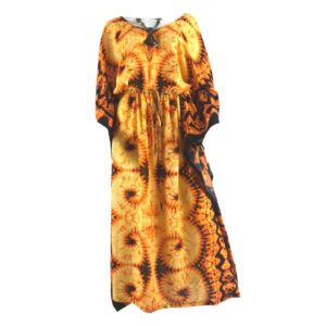 Kaftan Dress, Caftan, Kaftan for Woman,Boho Maxi Dress, Caftan for Woman, Holiday Resort Dress, Evening Dress (TT-Orang+String)