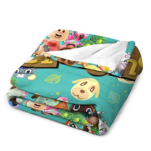 Luxury Animal Cute Crossing Throw Blanket, Fleece Blankets and Throws for All Seasons, Easy Care Air Conditioning Blanket 40"x50"