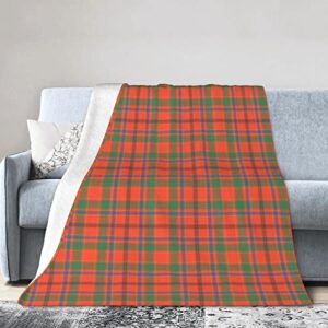 throw blanket ancient tartan of the scottish clan munro ultra soft lightweight bed blanket quilt durable home decor fleece blanket sofa blanket luxurious carpet for men women kids 50″x40″