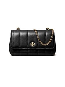 tory burch women’s kira mini flap, black, one size