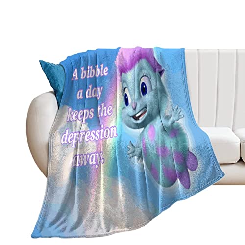 ASDPIHNK Bibble Meme Blanket Bibble Happiness Funny Blankets Novelty Soft Plush Throw Blanket Super Fuzzy Warm Lightweight Thermal Fleece Blankets for Couch Bed Sofa All Season 50''x 60''