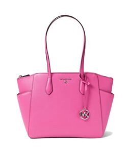 michael kors marilyn medium top zip tote cerise one size