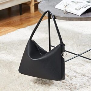 BOSTANTEN Shoulder Bag For Women Hobo Purses and Handbags Top Handle Clutch Purse with Zipper Closure Black