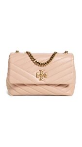 tory burch women’s kira chevron small convertible shoulder bag, devon sand, tan, one size