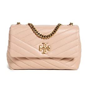 Tory Burch Women's Kira Chevron Small Convertible Shoulder Bag, Devon Sand, Tan, One Size